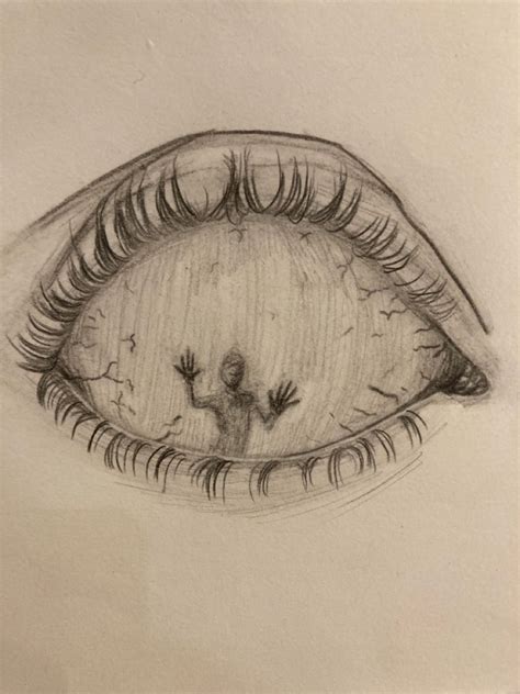 Man In A Eye Dibujo De Ojos Esbozos Dibujos Significativos
