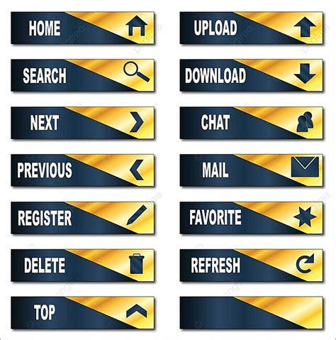 Web Buttons Over White Mail Search Delete Vector Mail Search Delete PNG And Vector With