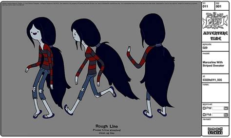 Image Modelsheet Marceline Withstripedsweater Adventure Time