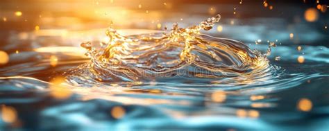 Abstract Water Wave Motion Dynamic Tube Wave In Motion Energy Radiating As The Wave Curls And