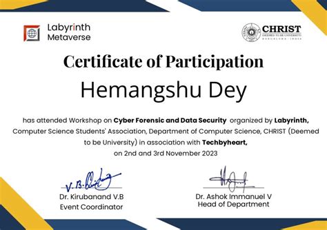 Hemangshu Dey On Linkedin Cybersecurity Datasecurity Workshop Professionaldevelopment