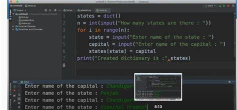 rks computer science python program to create a dictionary having