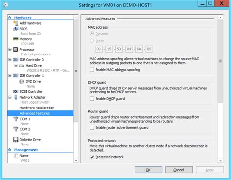 Enabling Hyper V Dhcp Guard And Router Guard