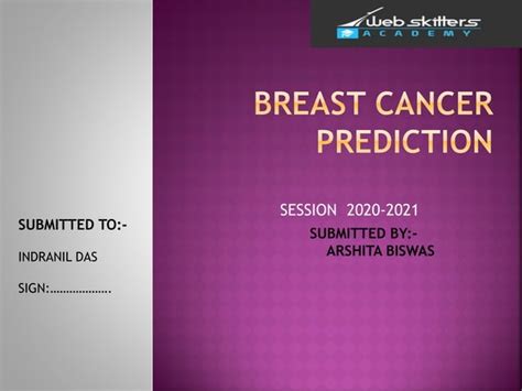 Breast Cancer Predictionpdf Free Download