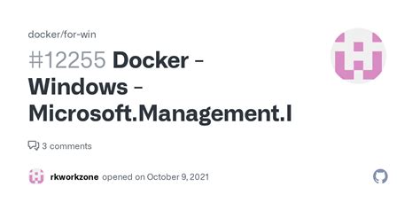 Docker Windows Microsoftmanagementinfrastructurecimexception · Issue 12255 · Dockerfor