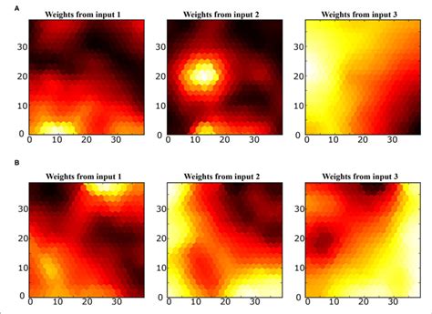 Heatmaps Of The Varying Density Som Depicting The Relation Between Download Scientific