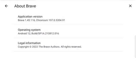 Upgrade From Chromium 1070530468 To Chromium 1070530491 · Issue 26292 · Bravebrave