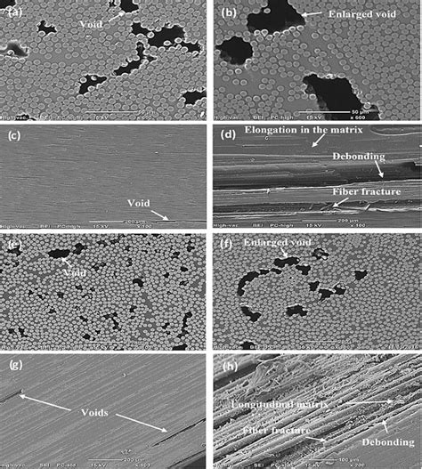 Sem Micrograph For Untested And Tested Cfrp Size 2 And Gfrp Size 4 Bar Download Scientific