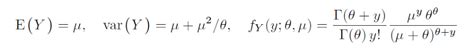 Generalized Linear Model What Is Theta In A Negative Binomial