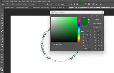 How To Wrap Text Around Shapes In Adobe Photoshop