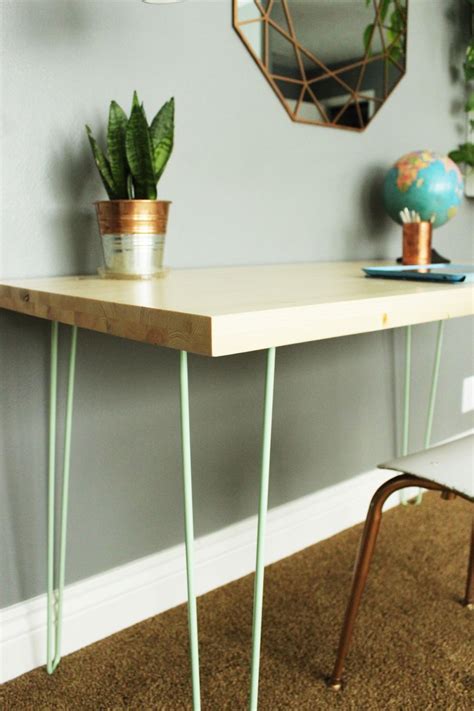 Diy Contemporary Hairpin Leg Desk