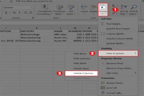 Cách ẩn Cột Dòng Sheet Trong Excel 2010 2013 2016 2020