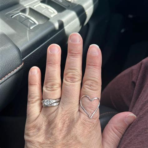 Rectangle Ring Open Rectangle Ring Long Modern Ring Simple Open Ring