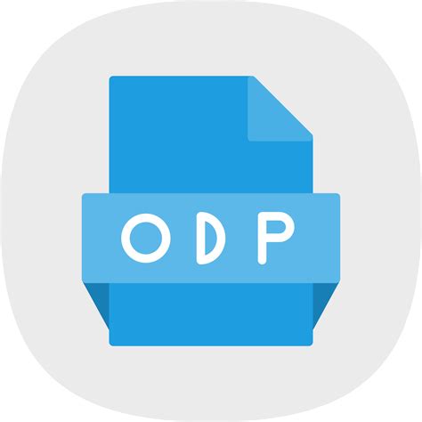 Odp File Format Icon 15843600 Vector Art At Vecteezy
