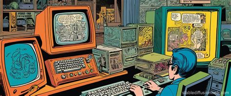 1960s Computer Terminal Prompts Stable Diffusion Online