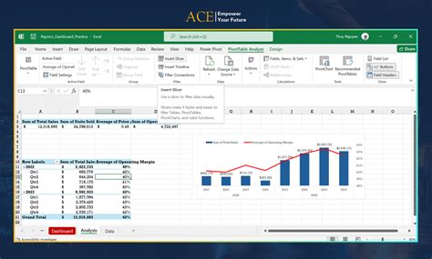 Tạo Dashboard Trong Excel Bằng Pivot Table Chuyên Nghiệp Ace Academy