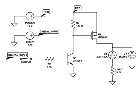 Microcontroller Transistor Switch Logic Multiple Lines Electrical
