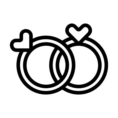 Wedding Ring Icon Design 10750729 Vector Art At Vecteezy