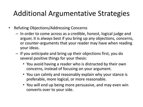ppt evaluating justifying and presenting arguments powerpoint