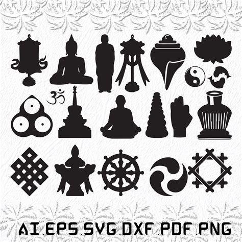 Buddhismus Symbole Dharma Rad Dharmachakra Buddhismus Symbol Flach Web