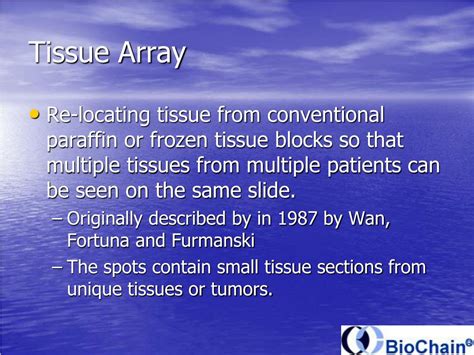 Ppt Frozen Tissue Array Powerpoint Presentation Free Download Id