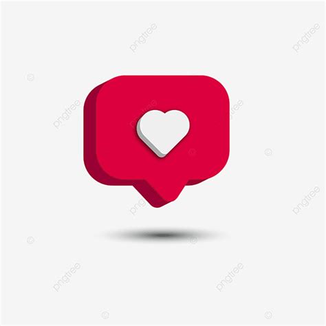 3d 사랑 또는 좋아하는 붉은 색 Png 이미지 이모티콘 일러스트 파티 세우다 3d Png 일러스트 및 벡터 에 대한
