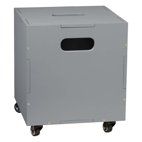 Nofred Cube Storage Box Cube Storage Box With Wheels Grey Pre Used