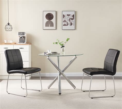 Height Adjustable Round Glass Table At Richard Jett Blog