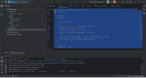 Golang 创建第一个web项目（Gin + Gorm）_golang web项目-CSDN博客
