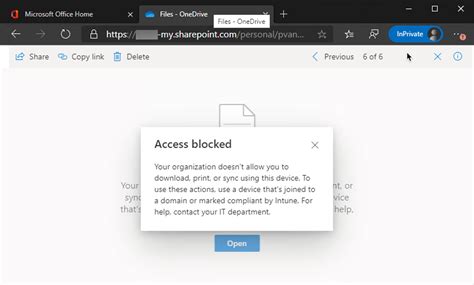Accessing Sharepoint And Onedrive Content On Unmanaged Devices All About Microsoft Intune