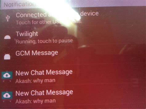 Android Gcm Registered Device Receiving Two Types Of Notification Stack Overflow