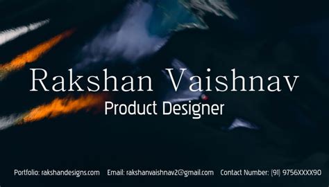 rakshan vaishnav s on linkedin here is my bussiness card using adobe s