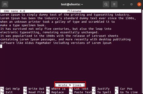 Nano Linux Command Line Text Editor