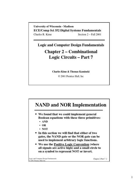 Nand Nor Implementation Pdf Download Free Pdf Logic Gate Logic