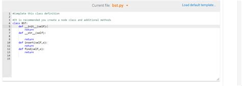 Solved In This Assignment You Will Implement A Binary