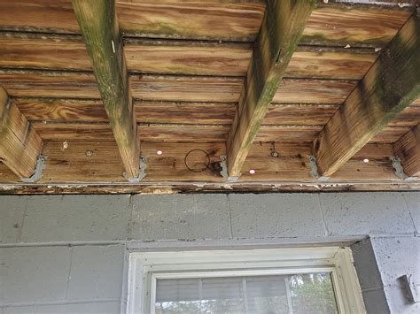Deck Ledger Board Is Covering Bathroom Vent Can I Drill 4 Inch Vent Hole In The Ledger Board