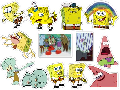 Spongebob Squarepants Stickers At Haydee Johnson Blog