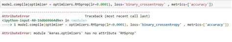 Optimizers RMSprop Issue Keras Team Keras GitHub