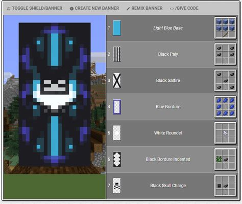 Minecraft Banner In Shield At Loraine Harmon Blog