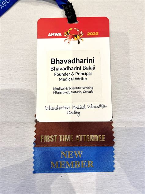 Dr Bhavadharini Balaji Phd On Linkedin Amwa2023 Medicalwriting