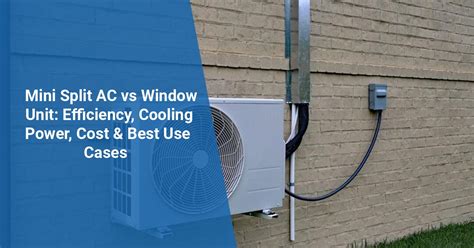 Mini Split AC Vs Window Unit Efficiency Cooling Power Cost Best Use Cases Heating News