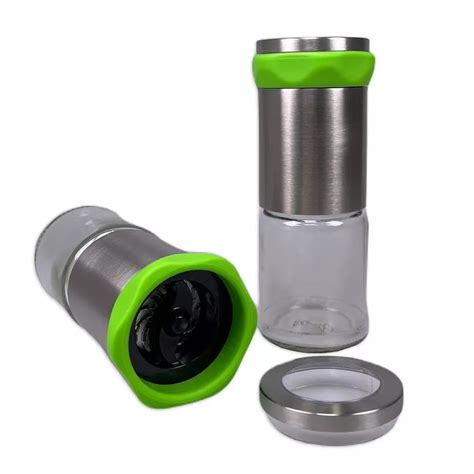 Moulin à Piment Rechargeable Épices Du Monde Verre Et Inox Moulin