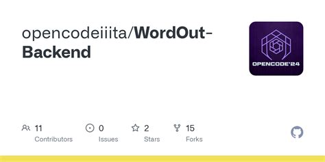 GitHub Opencodeiiita WordOut Backend