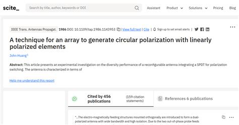 a technique for an array to generate circular polarization with