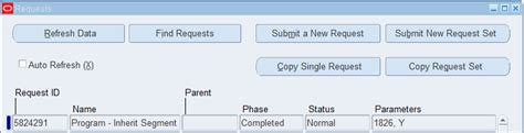 oracle ebs preserved checkbox gl account code combinations