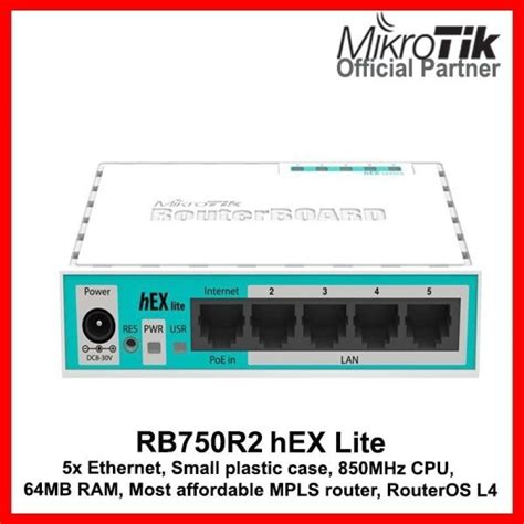 Jual Mikrotik Router Indoor Rb750r2 Hex Lite Rb750 R2 Di Seller Multi