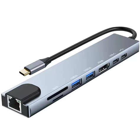 GJX Hdmi To USB C Multi Functional Interface Extension USB Hub Quick Heat Dissipation USB C Hub