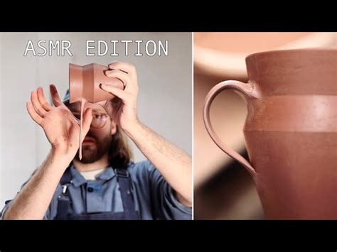 free video pulling handles on thrown angular mugs pottery tutorial