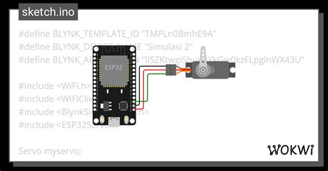 25 Servo Blynk Wokwi Esp32 Stm32 Arduino Simulator