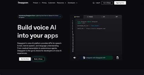deepgram advanced speech recognition and synthesis apis